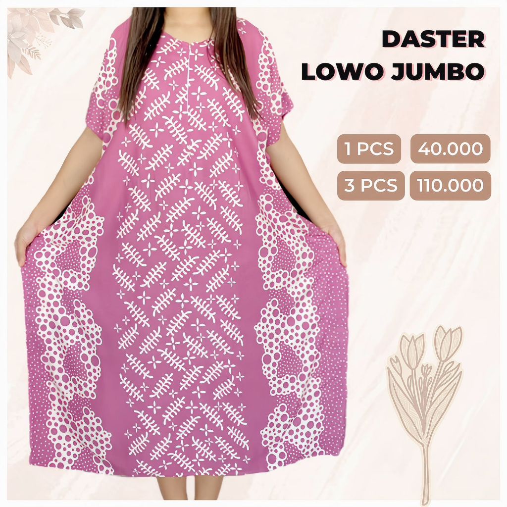 Jual 3Pc Daster Lowo Premium Jumbo Busui Terbaru Viral Keknian Murah ...