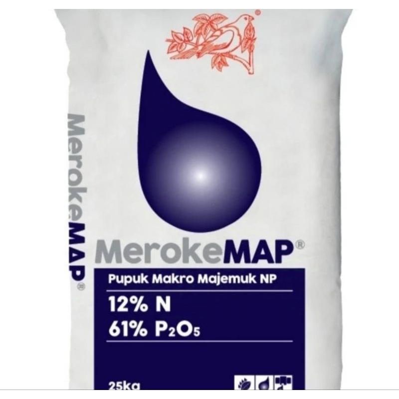 Jual PUPUK MEROKE MAP 25 KG ORIGINAL KEMASAN PABRIK | Shopee Indonesia