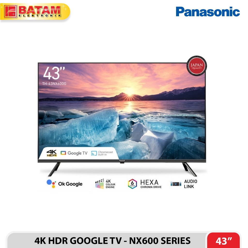 Jual Panasonic 4K Google TV 43 INCH TH-43NX600G | Shopee Indonesia