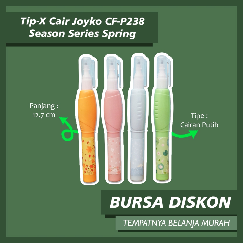 Jual Tip-X Cair Joyko CF-P238 Season Series Winter Biru Correction ...