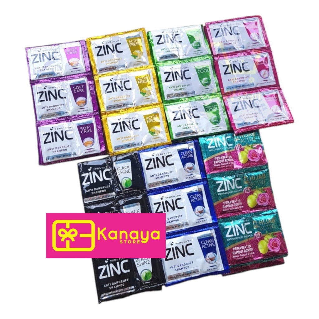 Jual Zinc Shampoo Renceng Isi 12 x 10 ml | Shopee Indonesia