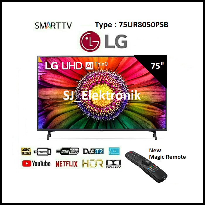 Jual LED TV LG 75 Inch 75UR8050PSB - 75UR8050 Real 4K Smart UHD TV ...
