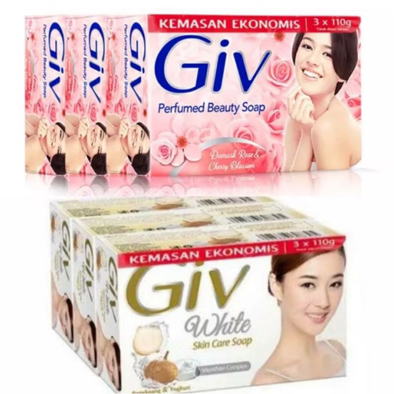 Jual GIV Bengkoang Sabun Mandi batang kemasan ekonomis isi 3 x 100g ...