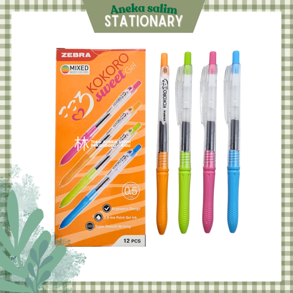 Jual Anekasalim - (1 LSN) Gel pen / Pena Zebra Kokoro Sweet 0.5 (tinta ...