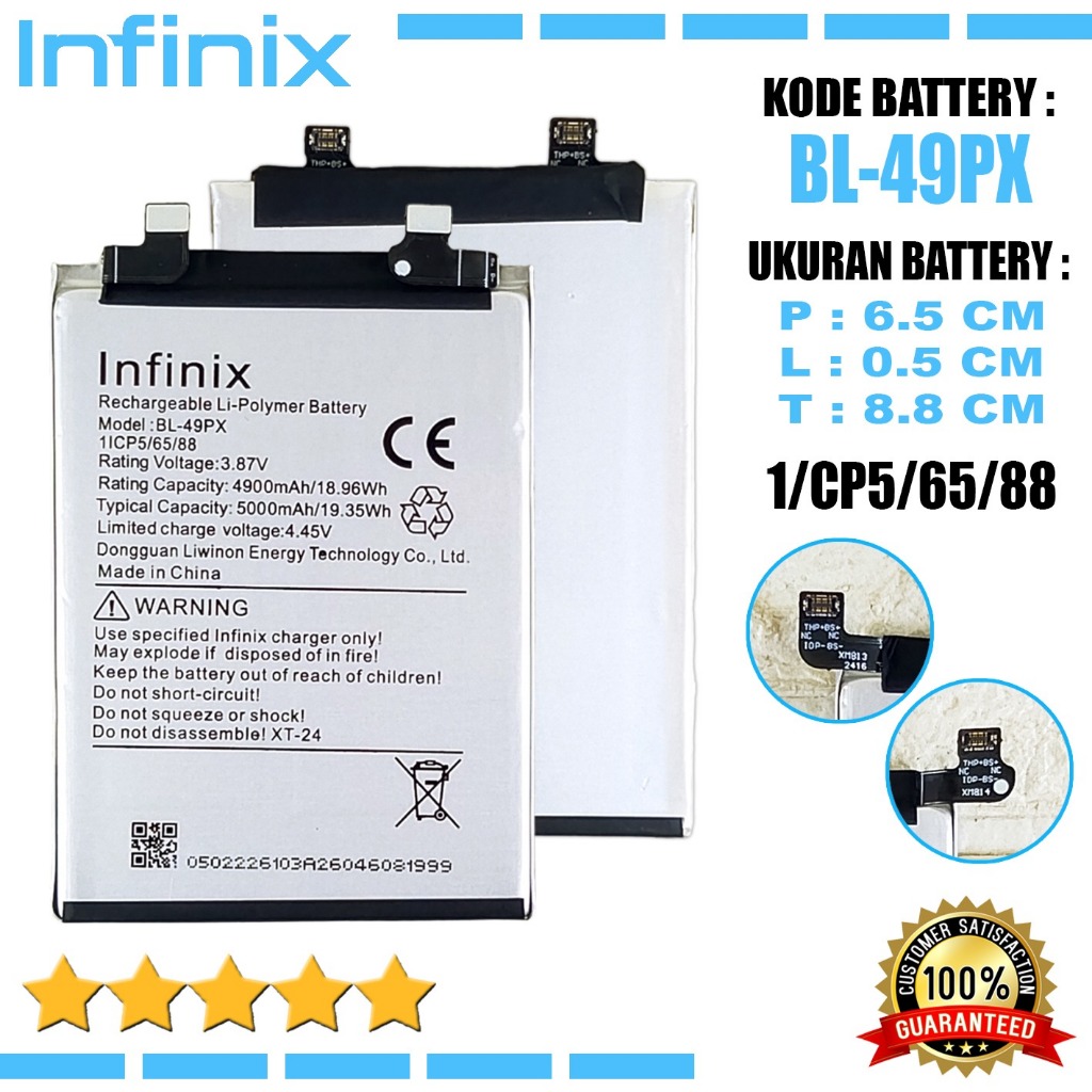 Jual Baterai Battery Original INFINIX BL-49PX / BL49PX Compatible Hp ...