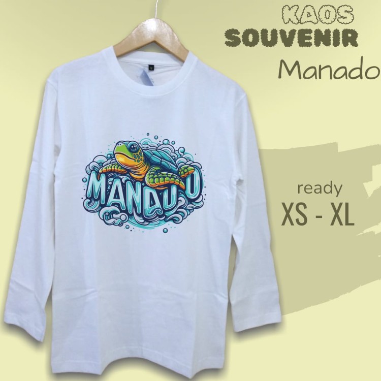 Jual Kaos LP Oleh-oleh Souvenir Manado 2 Destinasi Kota-kota Wisata ...