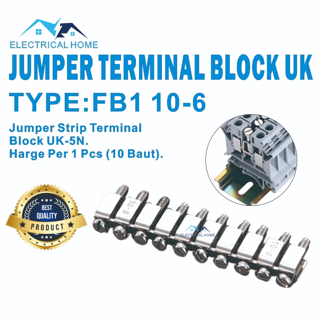 Jual Jumper Terminal Block UK-5N Type FB1 10-6 | Shopee Indonesia