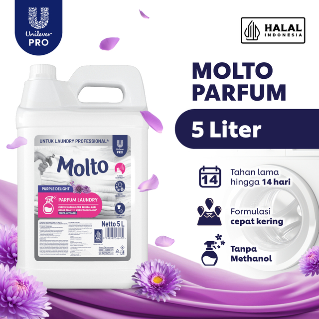 Jual Molto Parfum Laundry Professional Purple Delight Antibakteri ...