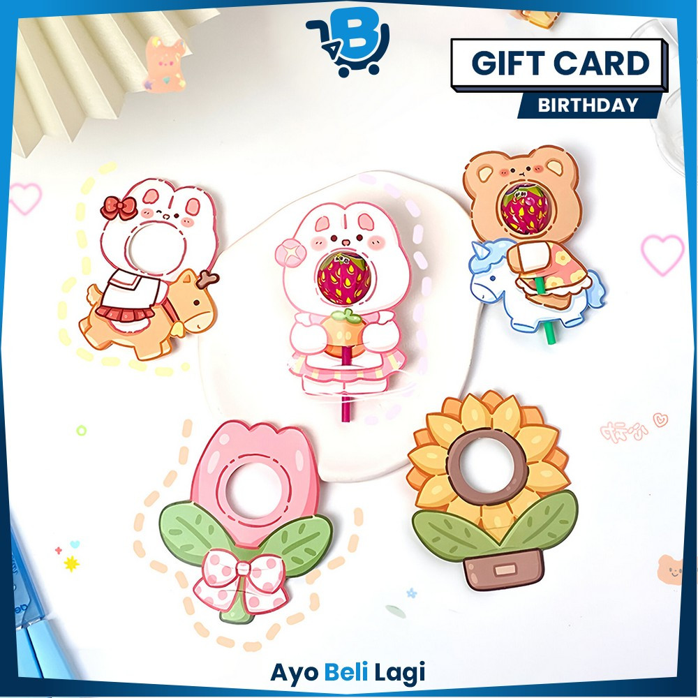 Jual Greeting Card Lollipop Gift Card Birthday / Kartu Ucapan Permen ...