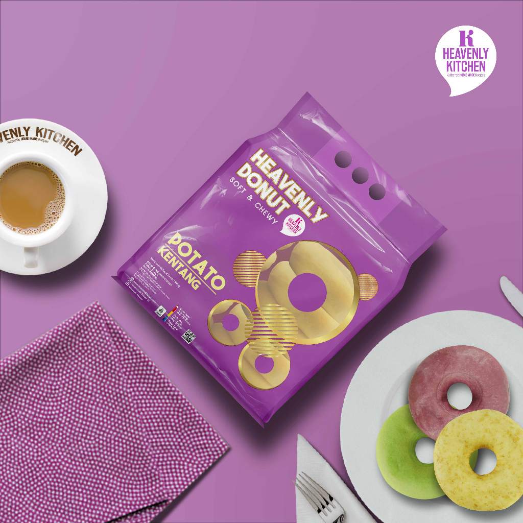 Jual HEAVENLY KITCHEN DONAT KENTANG/UBI UNGU/GANDUM 450GR(10pcs ...