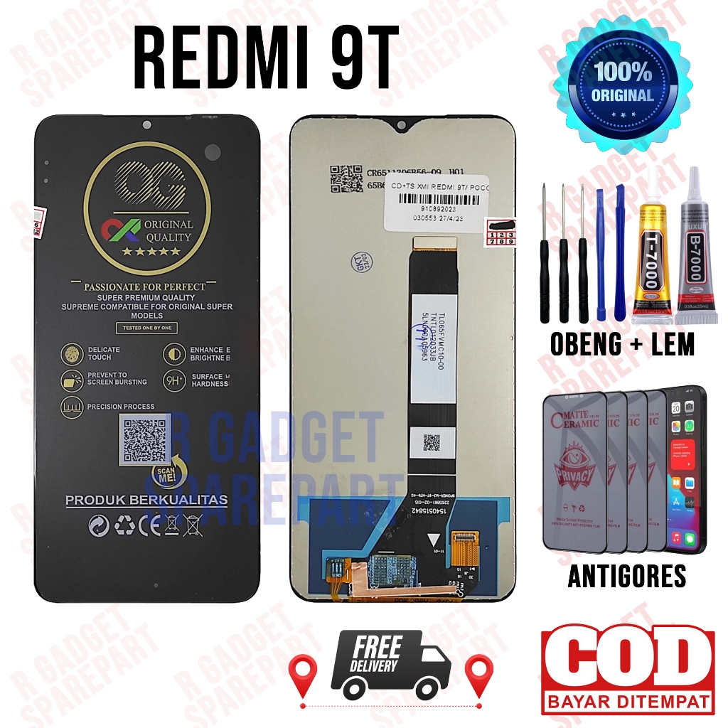 Jual Lcd Redmi 9T Original OEM Quality Lcd Touchscreen Redmi 9T Fullset ...