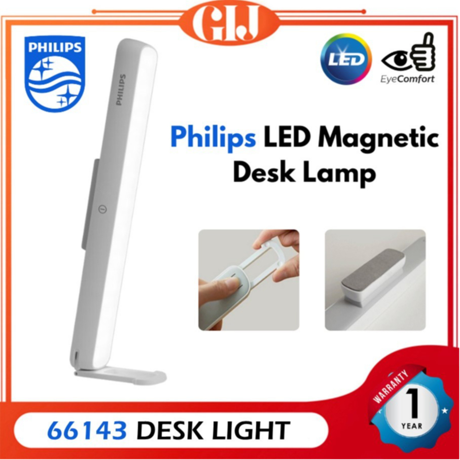 Jual Philips Magnetic Lamp 66143 Lampu Baca Meja Belajar / Lampu LED ...