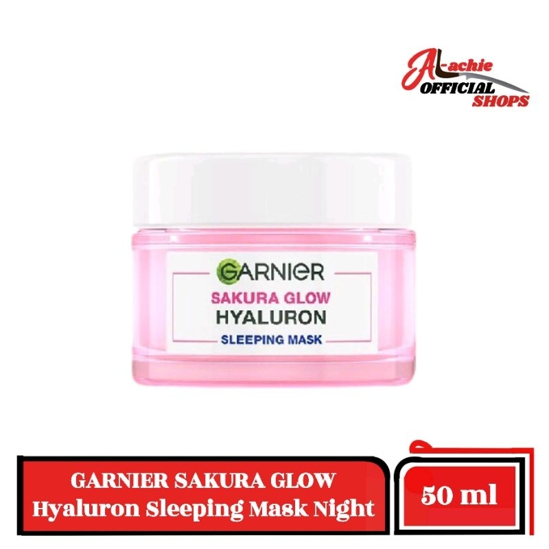 Jual Garnier Sakura Glow Hyaluron Sleeping Mask Night 50ml | Shopee ...