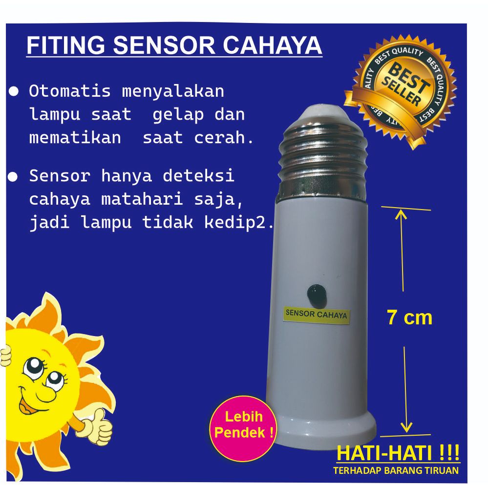 Jual Fitting Otomatis Sensor Cahaya INFRAMERAH Fitting Lampu Tanpa ...