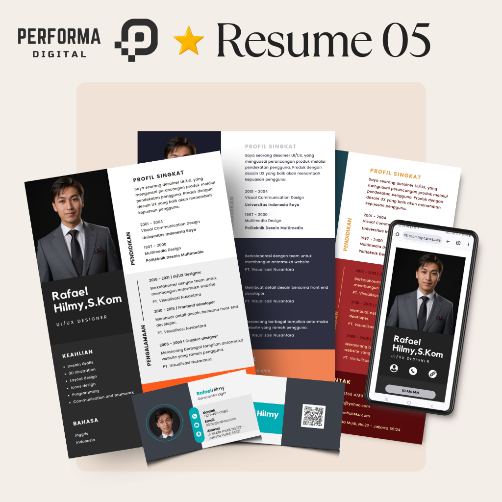 Jual Jasa Buat CV Kreatif / Resume / Surat Lamaran Kerja / Website Biografi Pribadi (English ...