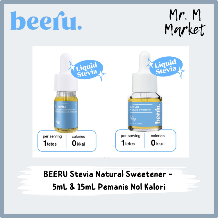 Jual Beeru Stevia Natural Sweetener Gula Pemanis 0 kalori Alami & Cocok ...