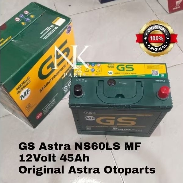 Jual Aki Mobil GS ASTRA NS60LS MF Hyundai Accent Verna, Cakra, Matrix | Shopee Indonesia