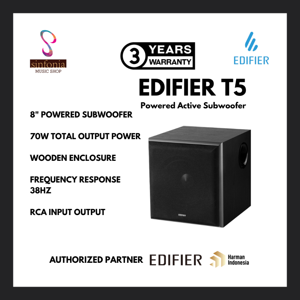 Jual EDIFIER T5 Powered Active Subwoofer | Shopee Indonesia