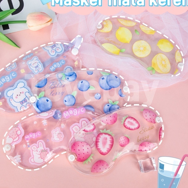 Jual HJ6 KerenPenutup Mata Tidur Kacamata Tidur Plus Gel Gel masker ...