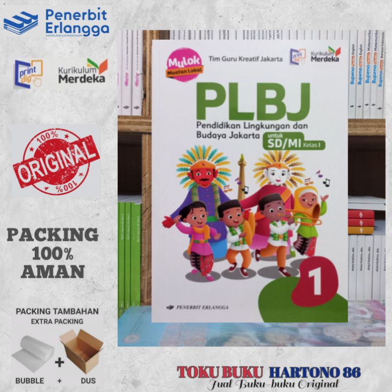 Jual Buku Mulok PLBJ erlangga untuk SD/MI kelas 1 kurikulum merdeka ...
