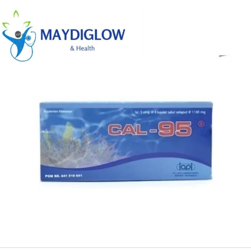 Jual CAL- 95 Box isi 30 Tablet/Multivitamin dan Kalsium untuk Tulang ...