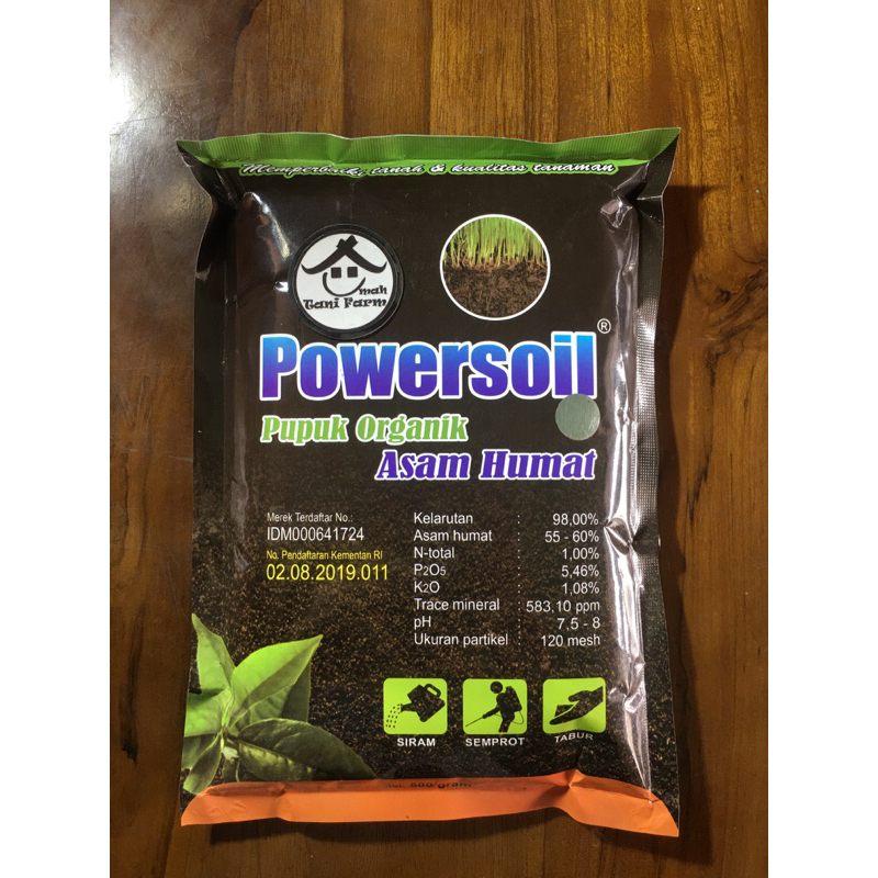 Jual Pupuk Powersoil Kemasan 500 gram Pupuk Organik Asam Humat | Shopee ...