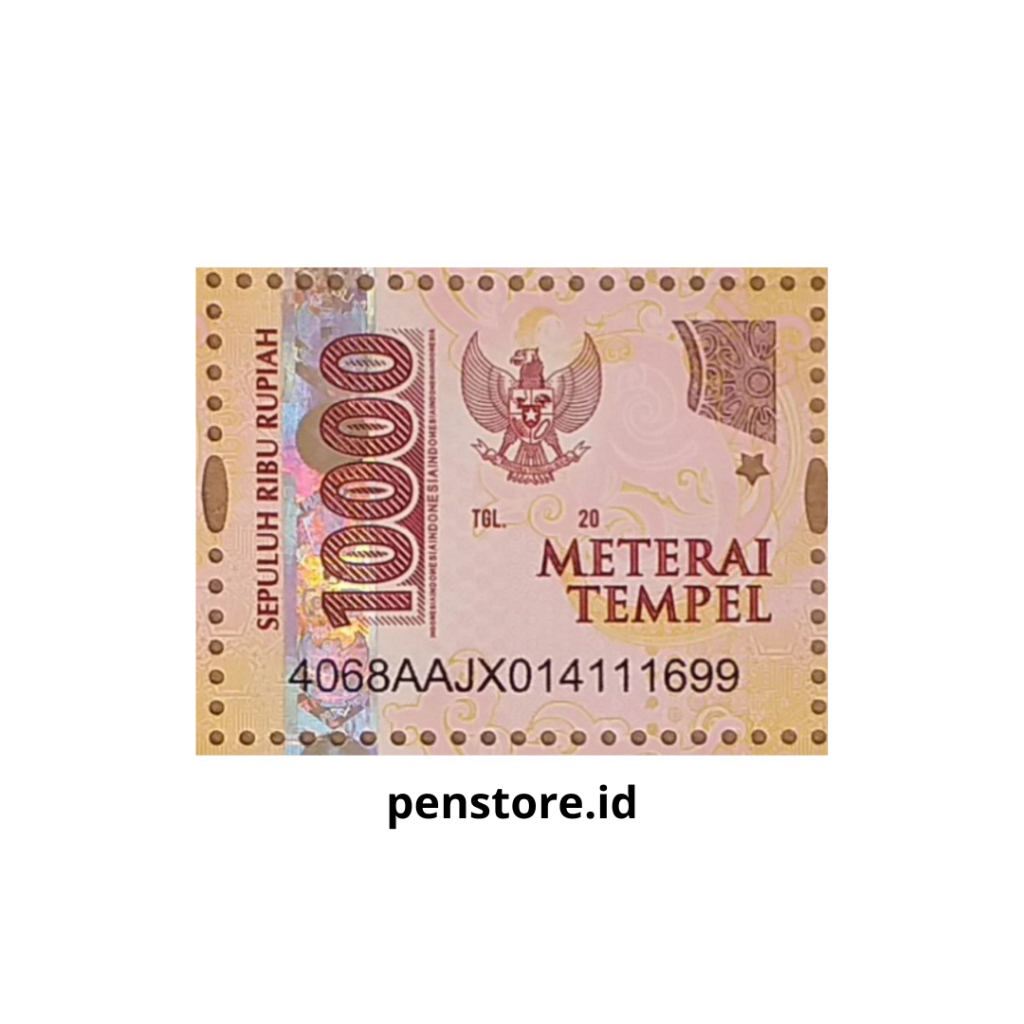 Jual (ecer/pcs) Materai 10000 - Materay perangko 10.000 | Shopee Indonesia