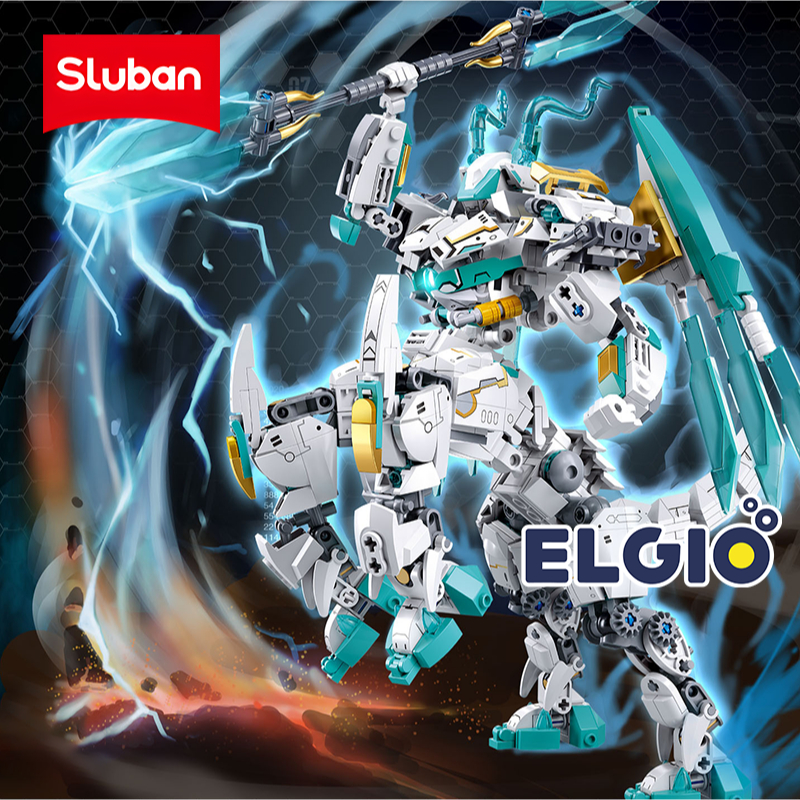 Jual Sluban Bricks Robot Mecha White Dragon Horse B1059 | Shopee Indonesia