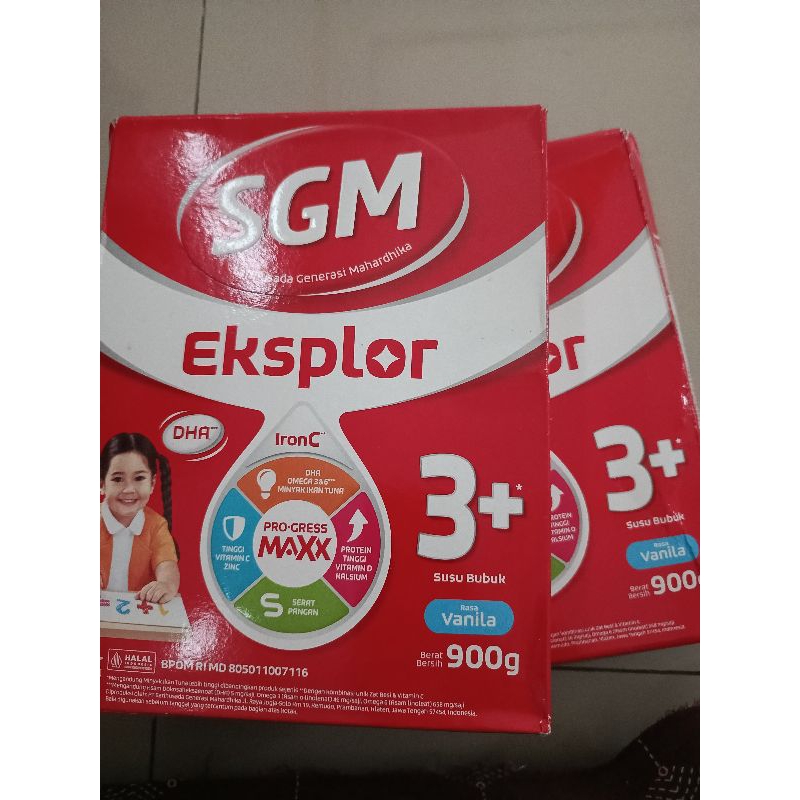 Jual susu SGM 3+ eksplor vanilla 900gr | Shopee Indonesia