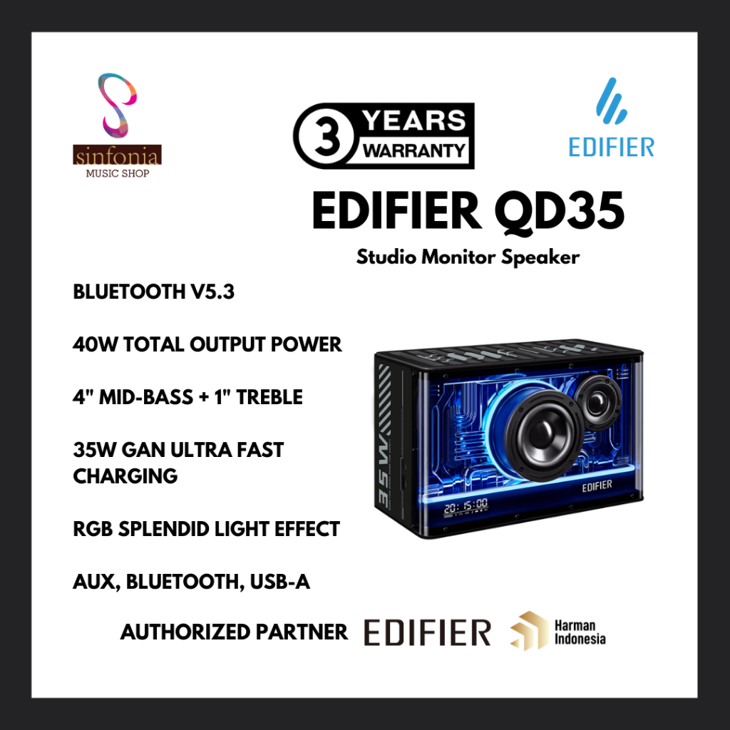 Jual EDIFIER QD35 Tabletop Bluetooth Speaker | Shopee Indonesia