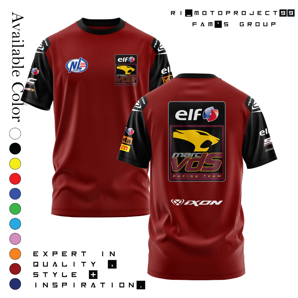 Jual Tshrit Baju Kaos Team Official Fans Elf Marc VDS Racing 2024 WSBK ...