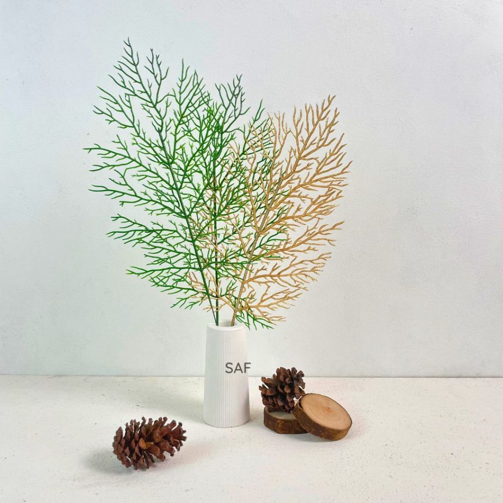 Jual SAF artificial gold tree / daun ranting plastik / props foto ...