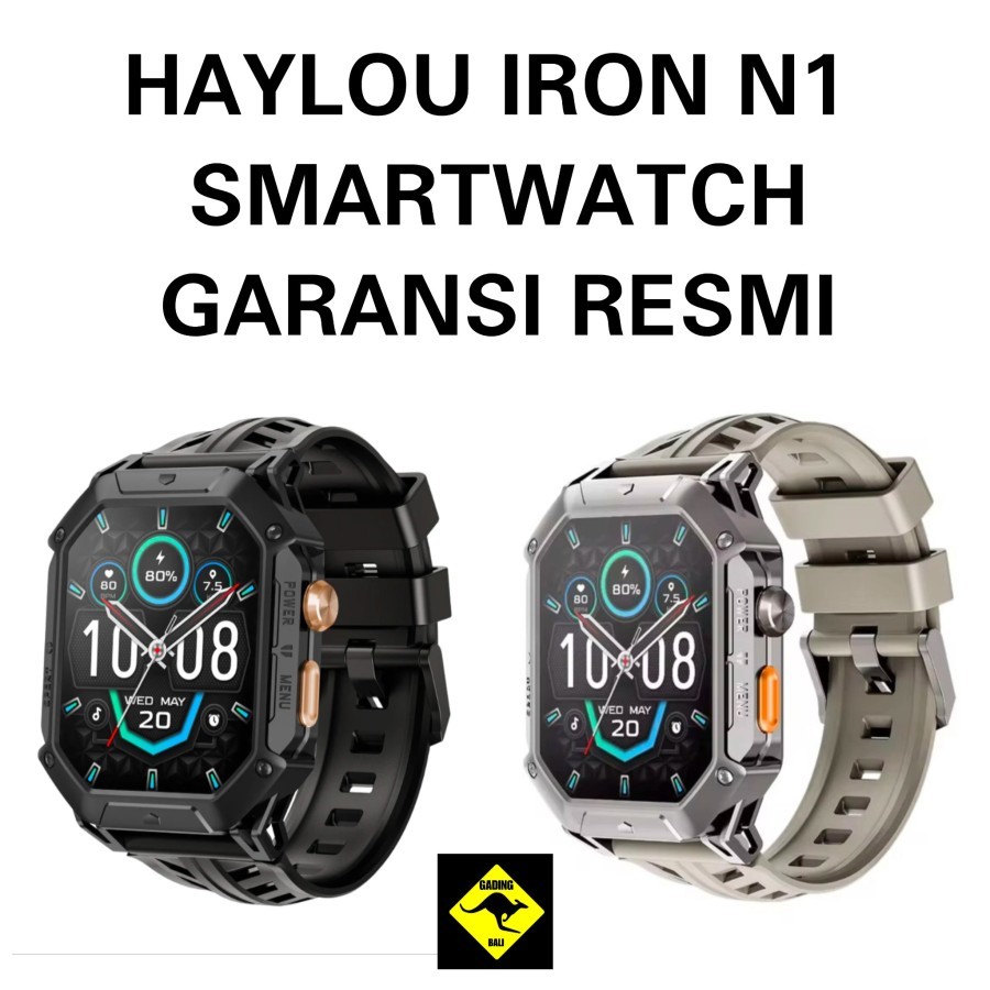 Jual Haylou IRON N1 Smartwatch 2.13" AMOLED HD Display Military Sport ...