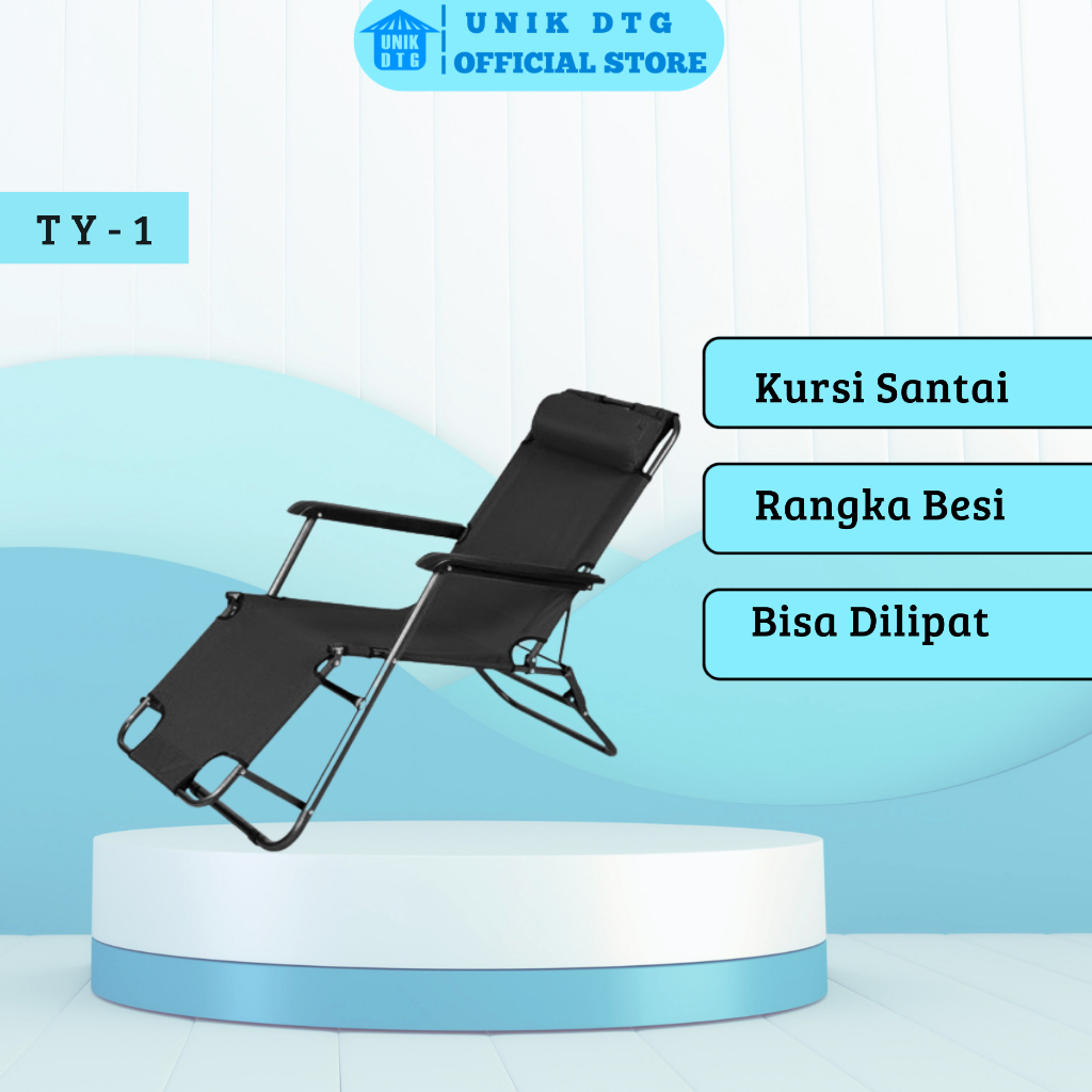 Jual Kursi Rebahan Kursi Malas Berjemur Dark Green Kasur Lipat Folding ...