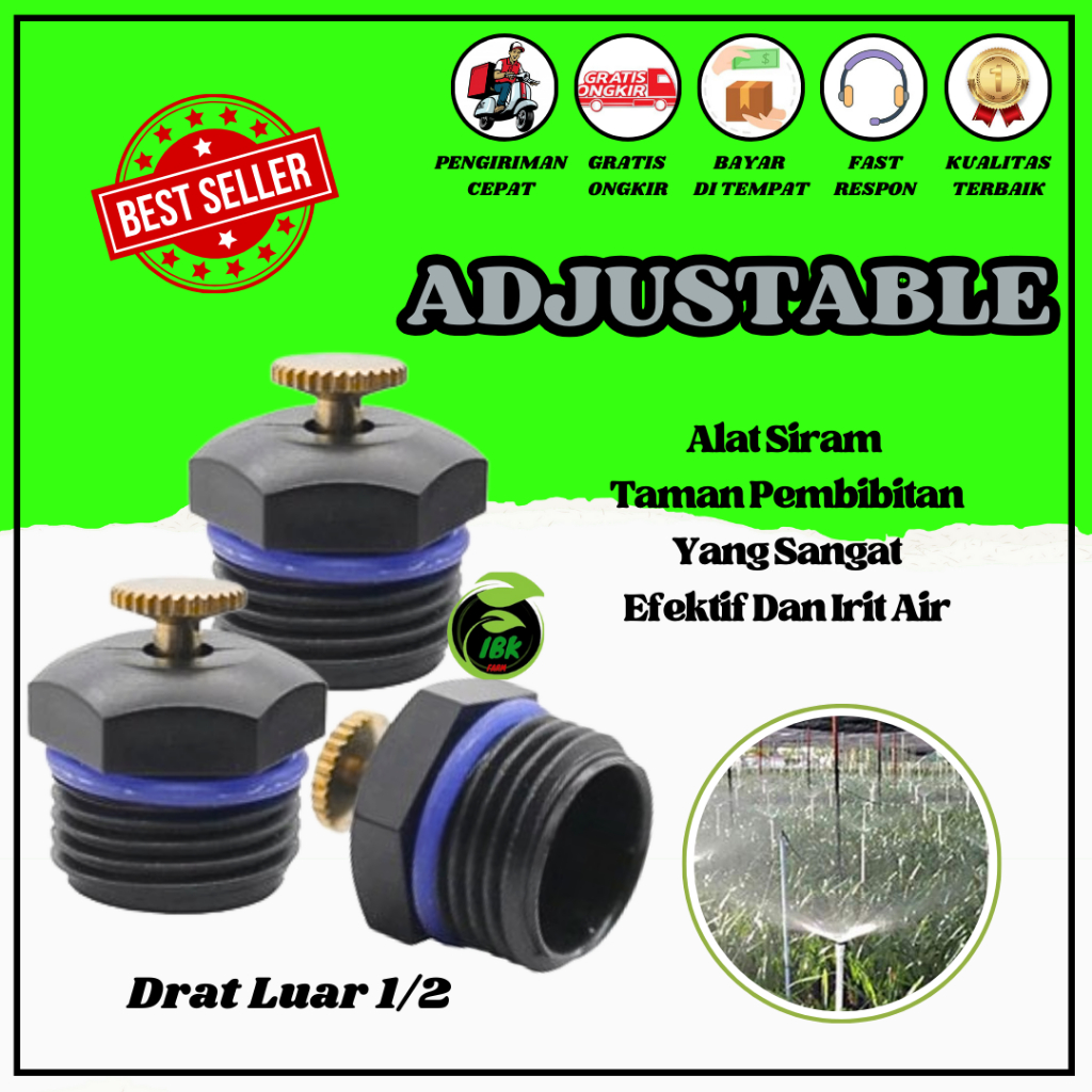 Jual Sprinkler Pertanian Sprayer Taman ADJUSTABLE Kebun Alat Irigasi ...
