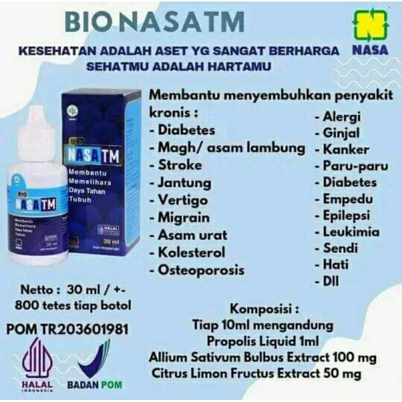 Jual BIO NASA TM / NSTM NASA / NSTM ORI NSTM ASLI NSTM ORIGINAL / OBAT ...