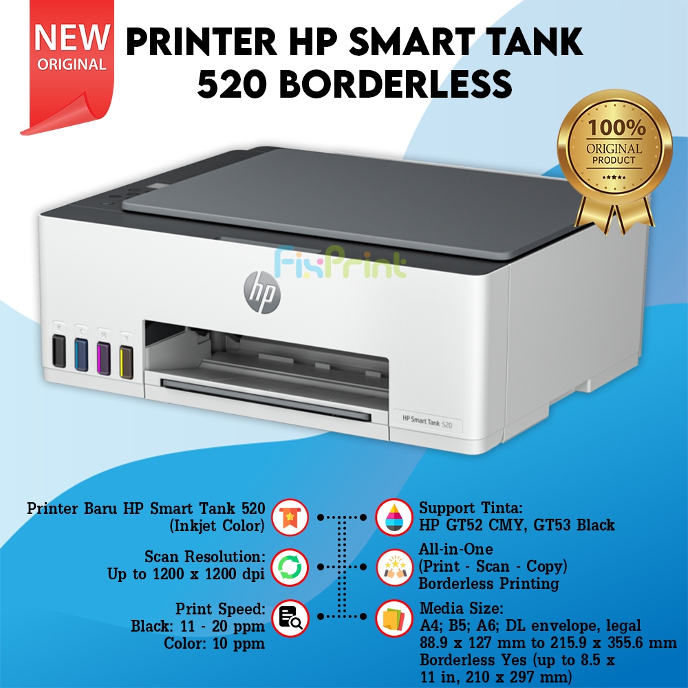 Jual Printer HP Ink Tank 315 520 Print Scan Copy 415 580 Wifi with ...