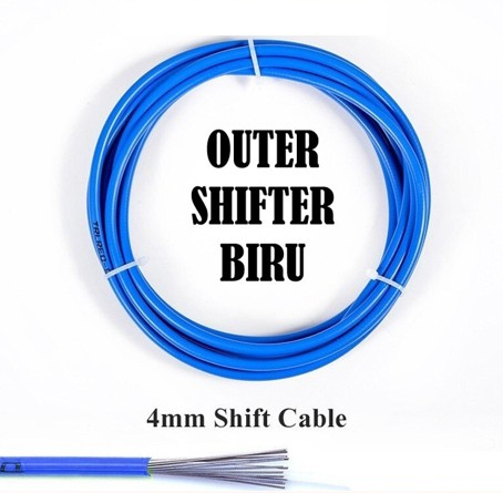 Jual Trlreq Kabel Luar Shifter Sepeda 1M Outer Shift Cable Hose Biru ...