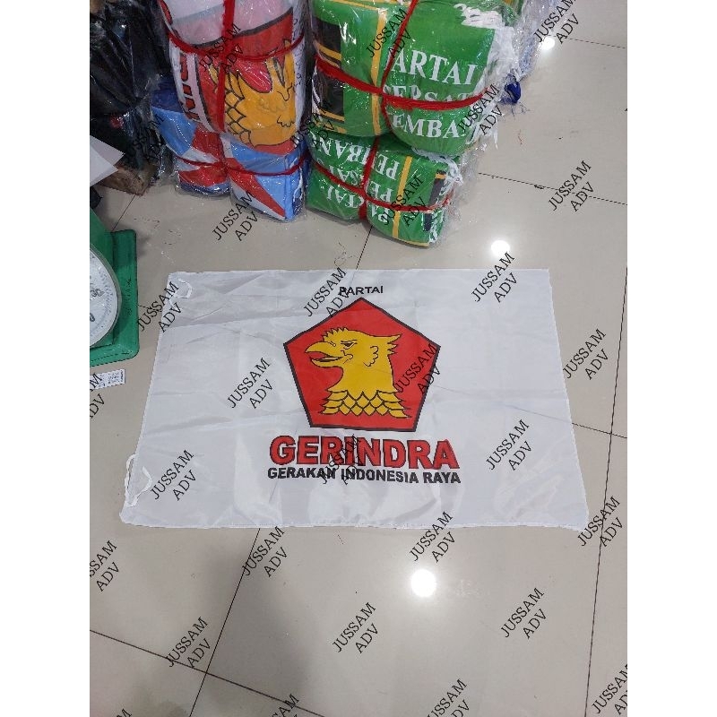 Jual BENDERA PARTAI GERINDRA UKURAN 60 X 90 CM ISI 100PCS | Shopee ...