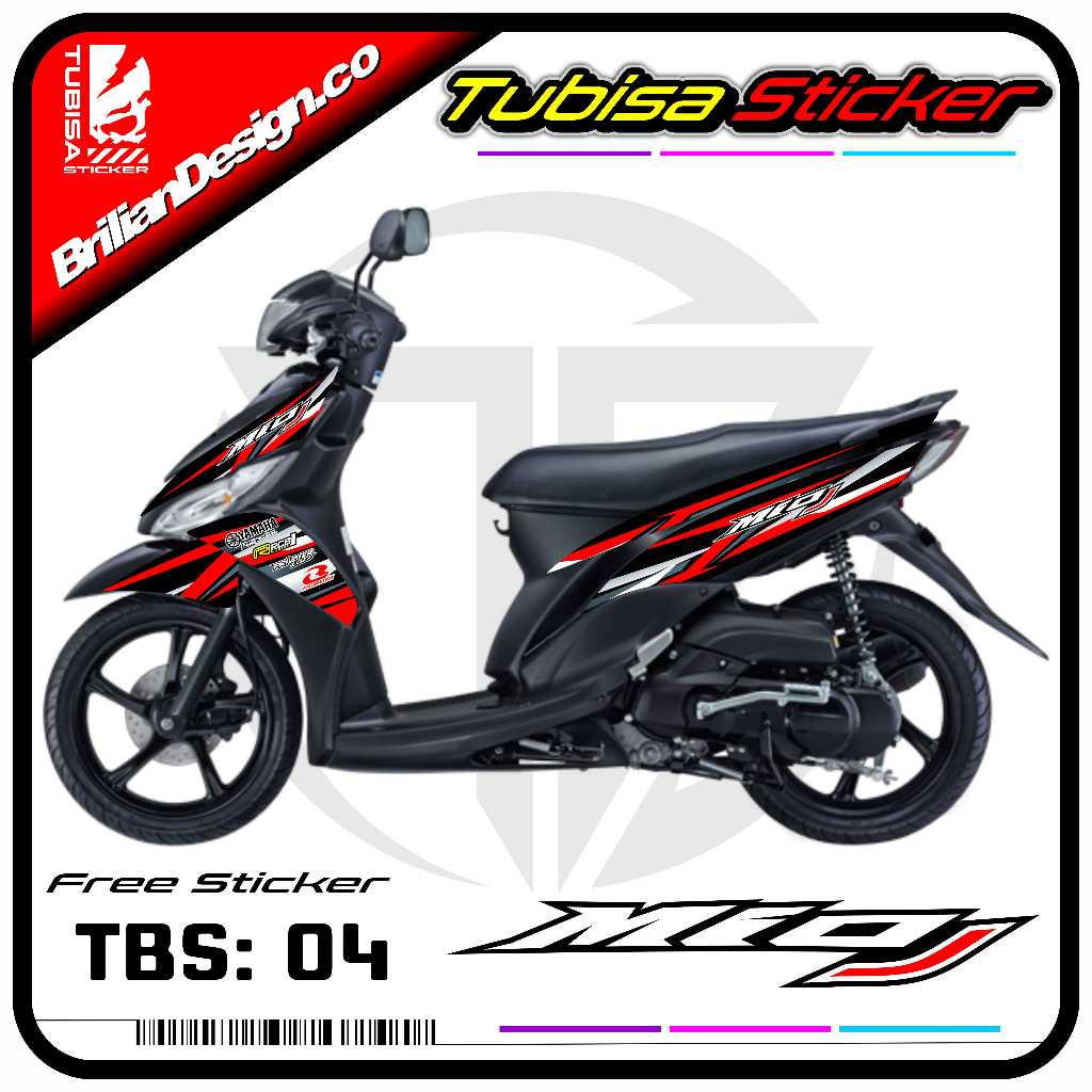 Jual Sticker Striping Variasi Motor Mio J - Stiker Striping Motor Mio J ...