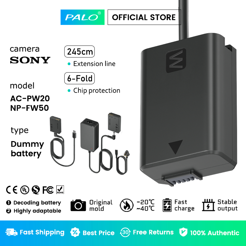 Jual PALO AC-PW20 NP-FW50 NPFW50 NP FW50 AC PW20 Dummy Battery With ...
