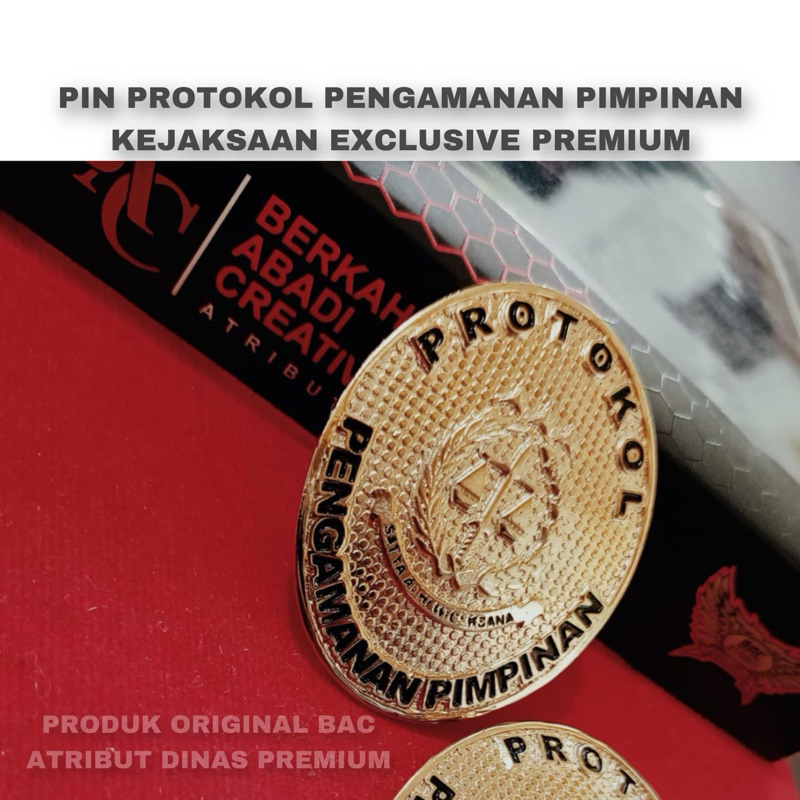 Jual Pin PROTOKOL PENGAMANAN PIMPINAN KEJAKSAAN Exclusive | Shopee ...