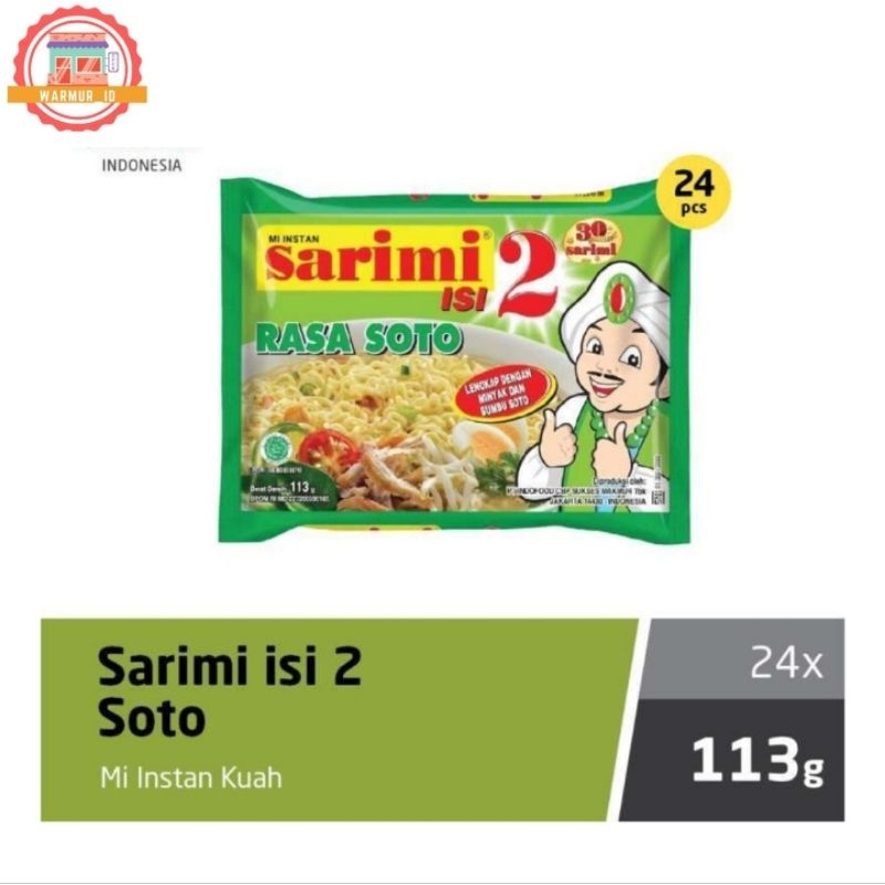 Jual Sarimi isi 2 Rasa Soto (24 pcs/113g/1 dus) | Shopee Indonesia