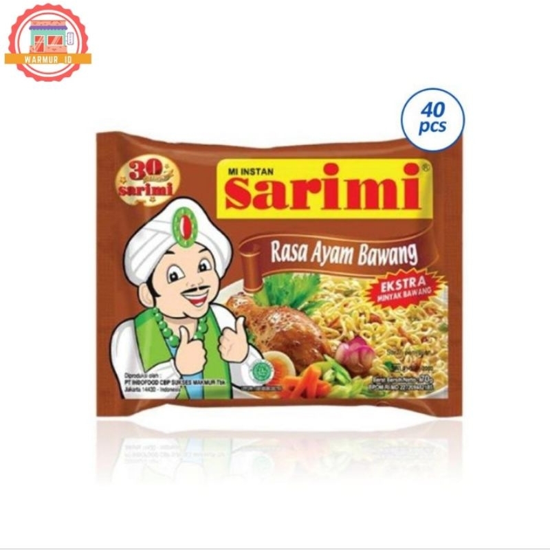 Jual Sarimi Mie Instan Rasa Ayam Bawang 1 dus isi 40 pcs | Shopee Indonesia