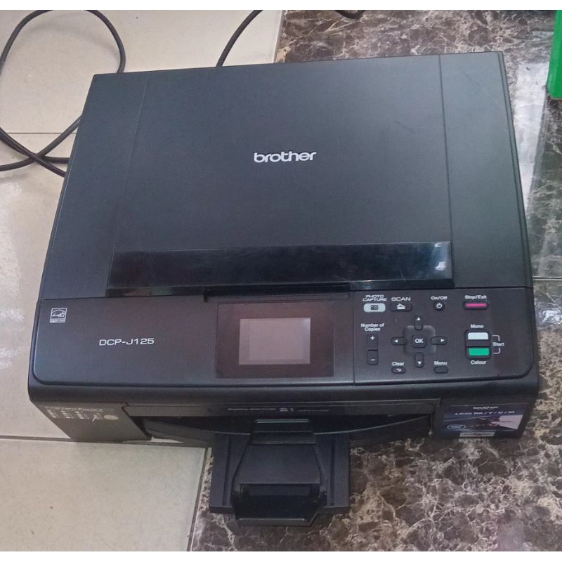 Jual printer Brother DCP-j125 kondisi apa adanya bagus d warna saat ini ...
