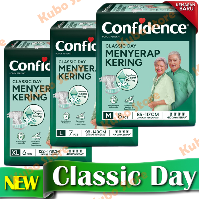 Jual Confidence Classic Day Popok Perekat Dewasa Adult Diaper Popok ...