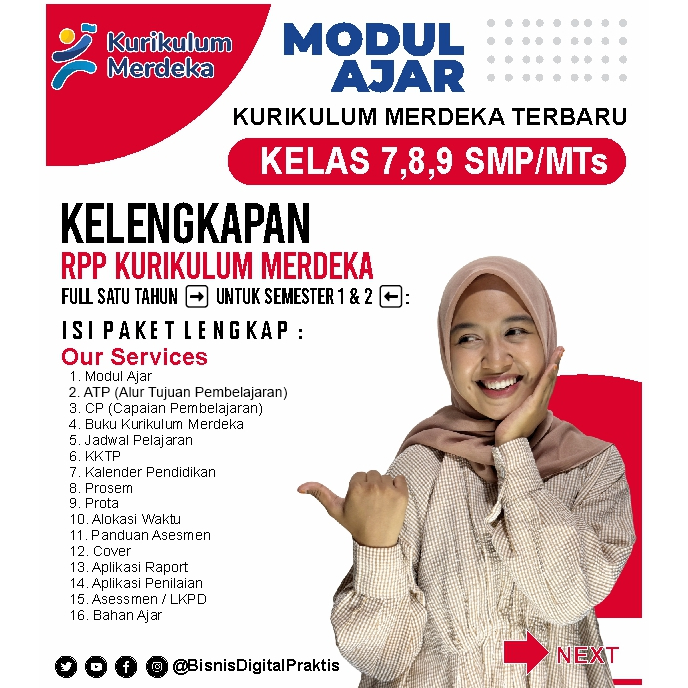Jual Perangkat l Ajar SMP Kelas 7, 8 ,9 IKM Kumer Kurikulum Merdeka ...
