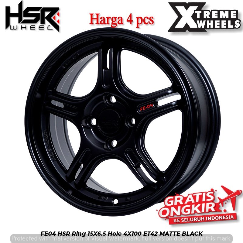 Jual VELG MOBIL RACING RING 15 BRIO AGYA AYLA SIRION SIWFT IGNIS HSR FE04 R15 PCD 4X100 | Shopee ...
