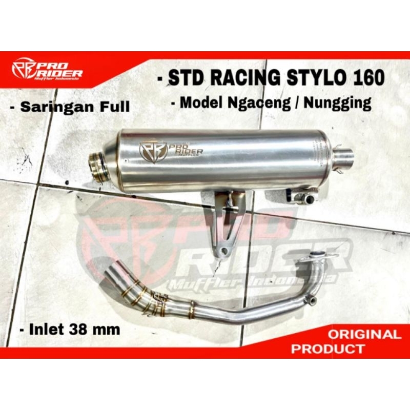 Jual Knalpot Standar Racing Honda Stylo 160 Model Ndengak keatas atau ...