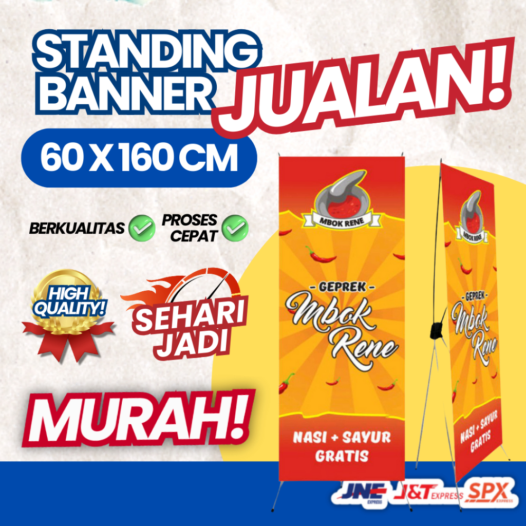 Jual [PROMO] Banner Jualan | Spanduk Jualan | X-Banner | Stand Banner ...